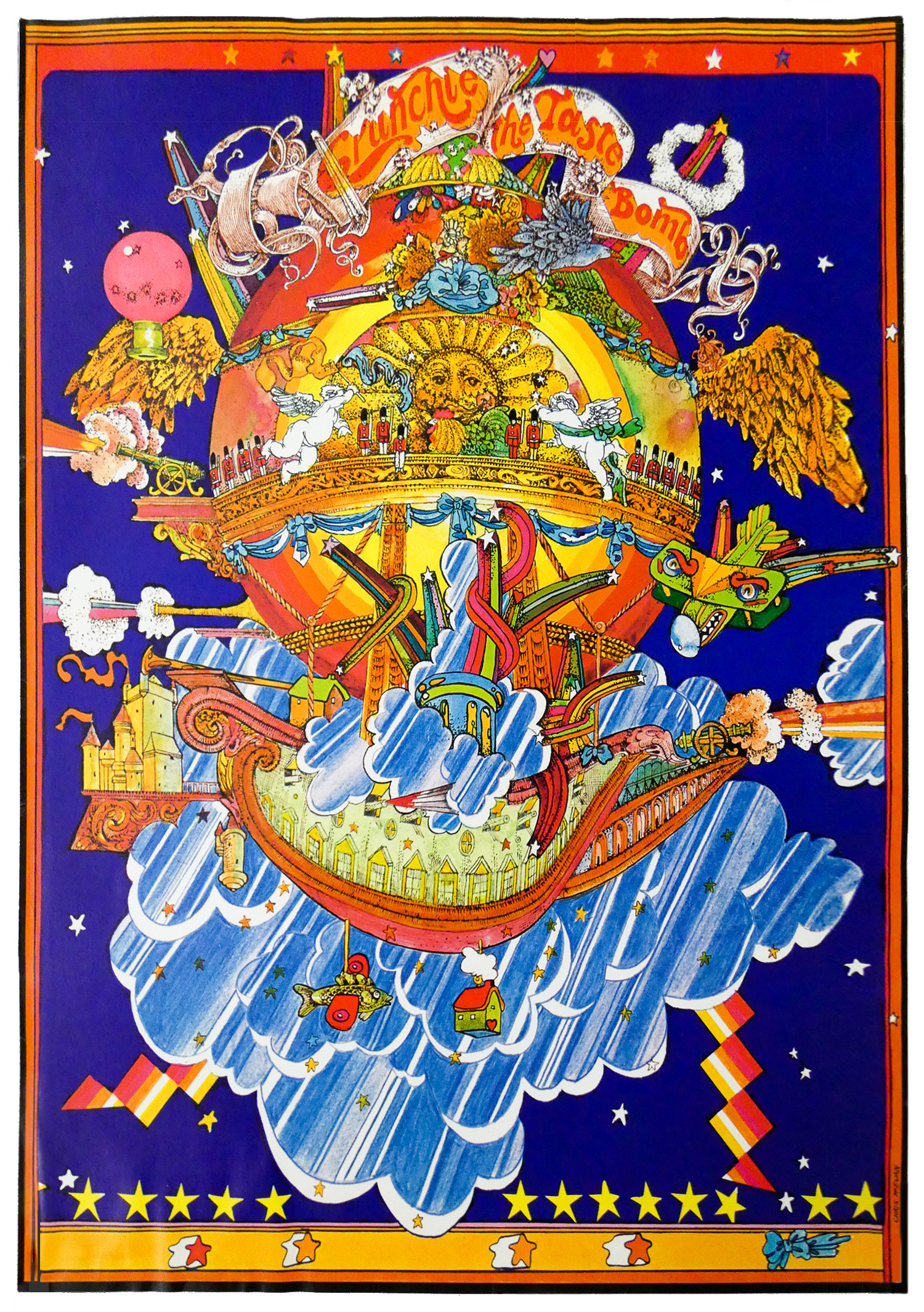 Psychedelic Crunchie Bomb poster offer, 1969 | DJ Food
